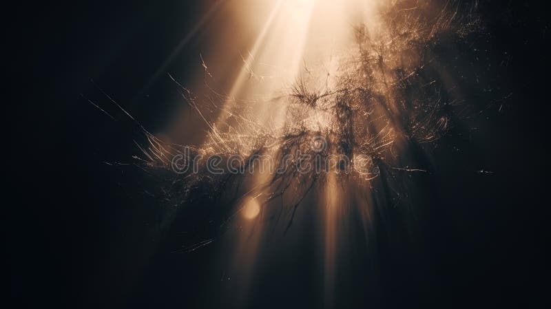 Dust Rays Background. God Rays in the Textured Air. Generated AI. Stock ...
