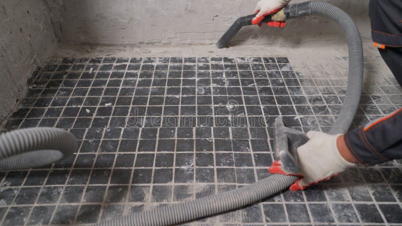 Dust Removal with Vacuum Cleaner. Building Cleaning Service ...