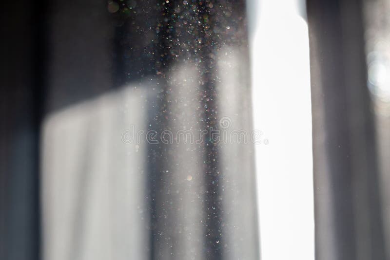 Dust in the Room, in the Sunlight from the Window, Selective Focus ...