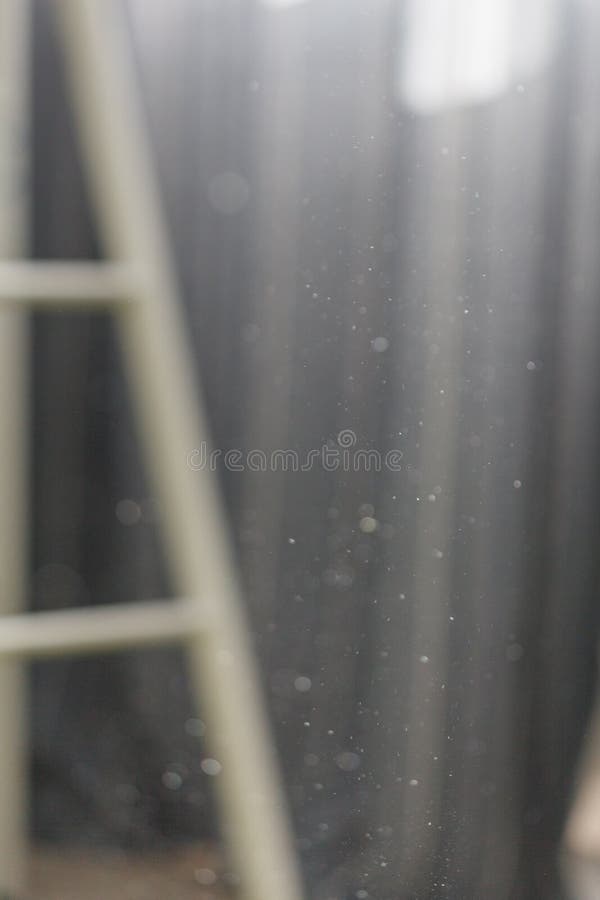 Dust in the House in the Sun Against the Background Stock Image - Image ...