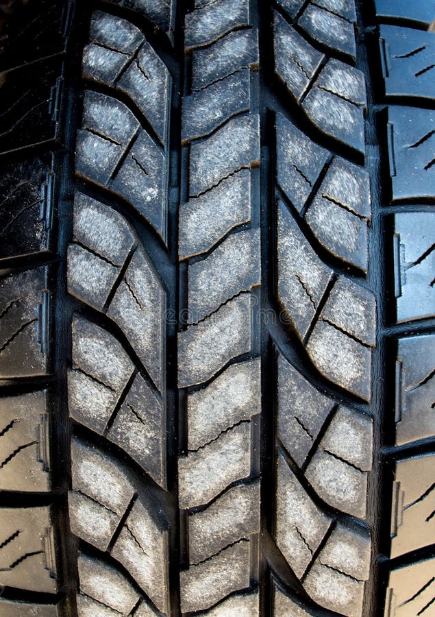 Dust Stick on the Surface of Tire Stock Image - Image of tire, tread ...