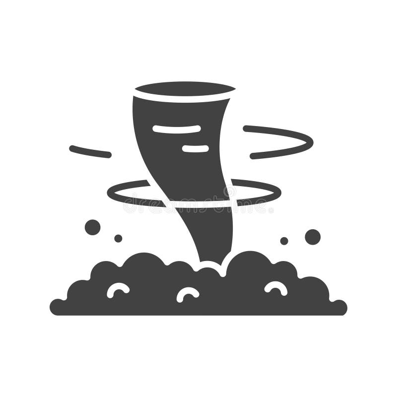 Dust Storm Icon Vector Image. Stock Vector - Illustration of hurricane ...
