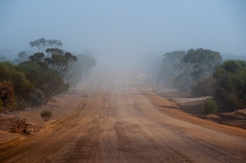 Dust Storm stock image. Image of desert, track, rural - 197337163