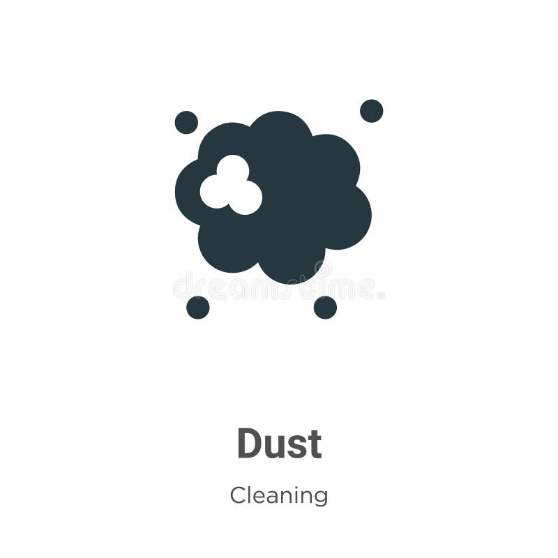 Dust Vector Icon on White Background. Flat Vector Dust Icon Symbol Sign ...