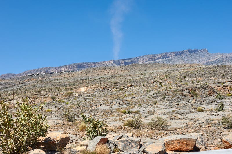 A Dust Whirlwind on an Arid Landscape Stock Photo - Image of desert ...