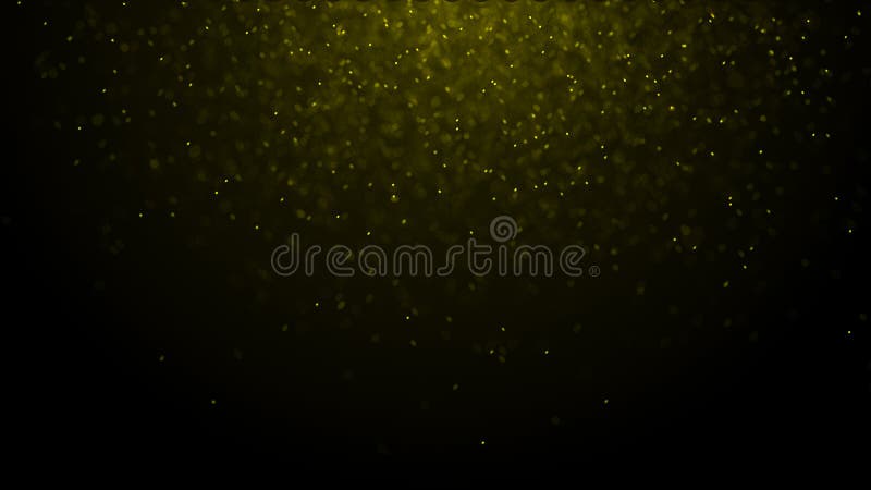 Dust of Yellow Particles. Abstract Primitives. 3d Rendering Stock ...