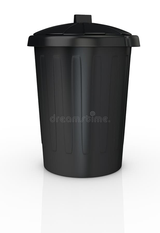Dustbin stock illustration. Illustration of black, shape - 27572768