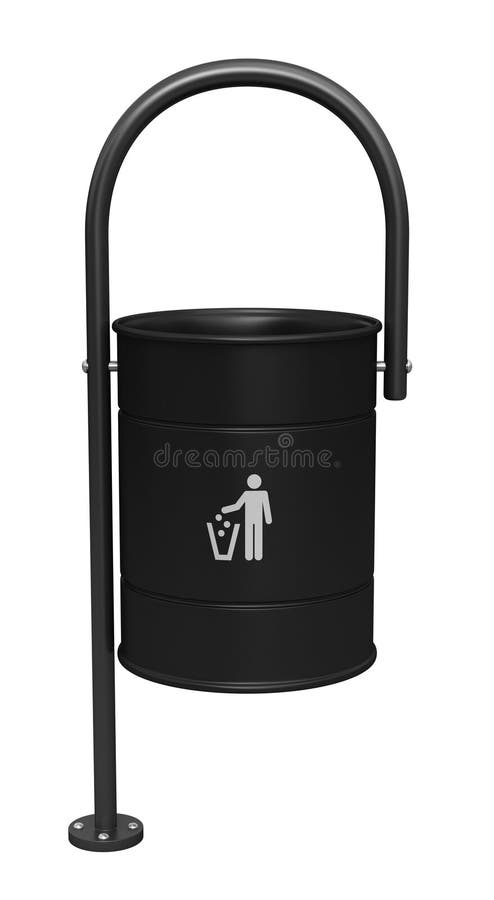 Dustbin stock illustration. Illustration of barrel, background - 139651589