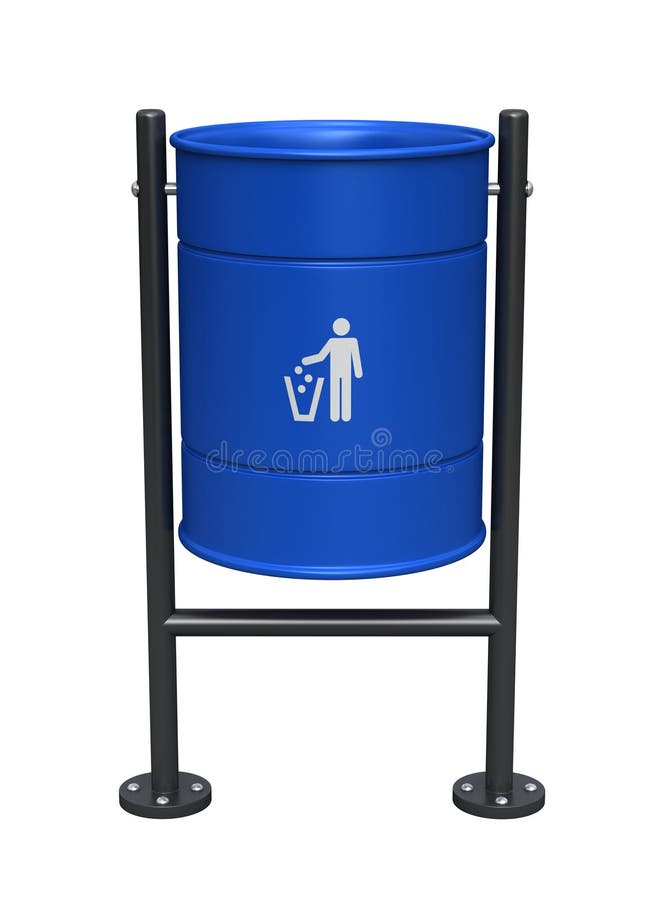 Dustbin stock illustration. Illustration of rubbish - 108470148