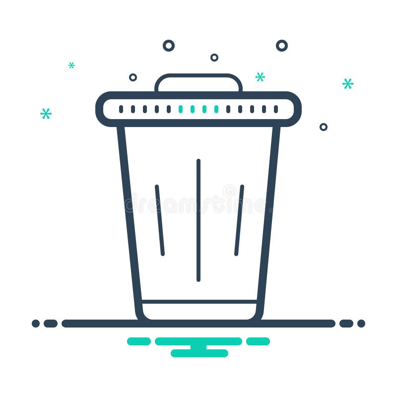 Use Dustbin Clean Your Area Stock Illustration - Illustration of area ...