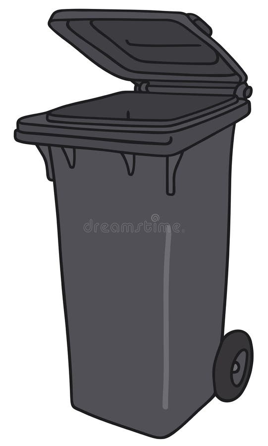 Dustbin stock illustration. Illustration of recycle, office - 10780034