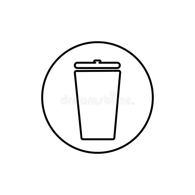 Dustbin Illustration Logo Vector Free Stock Vector - Illustration of ...