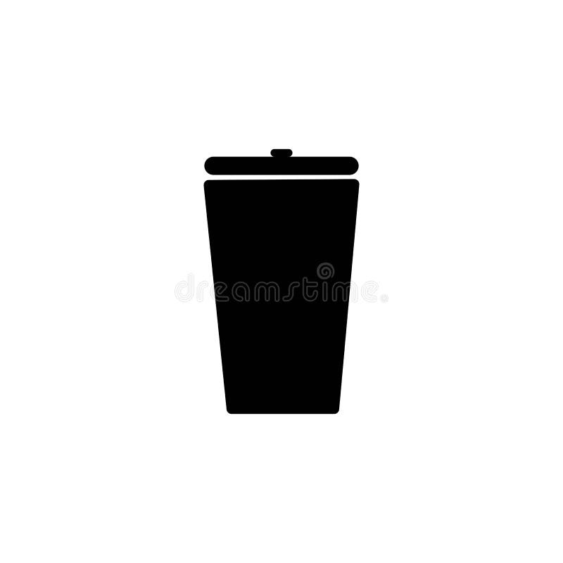 Dustbin Illustration Logo Vector Free Stock Vector - Illustration of ...