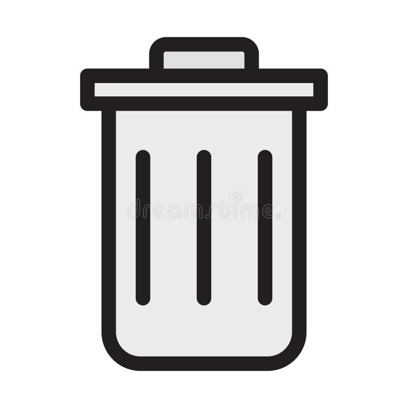 Dustbin Isolated Isolated Vector Icon Easily Editable Easily Editable ...