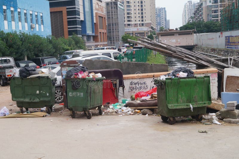 Dustbin editorial image. Image of trash, shenzhen, landscape - 60711605