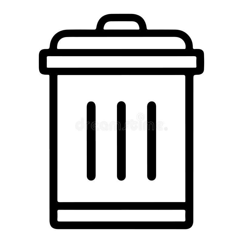 Dustbin, Recyclable, Recycling Silhouette Vector Icon Stock Vector ...