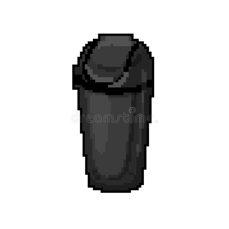Dustbin Trash Bin Garbage Game Pixel Art Vector Illustration Stock ...