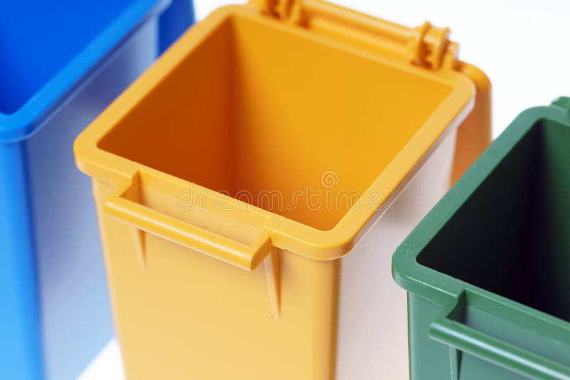 Dustbins stock image. Image of separation, collection - 72211745