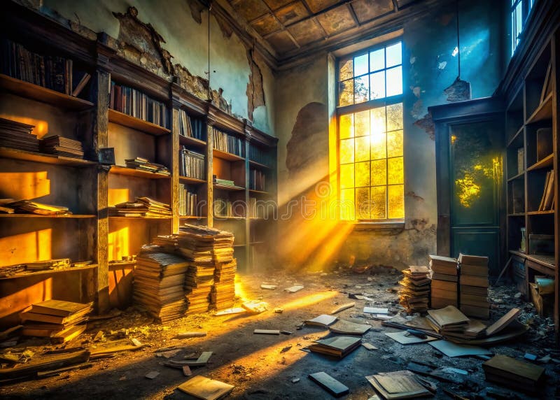 DustCovered Wisdom Exploring an Abandoned Library Filled with Math ...