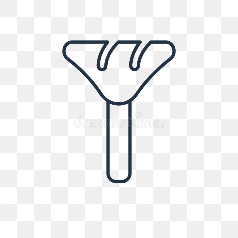 Duster Vector Icon Isolated on Transparent Background, Linear Du Stock ...
