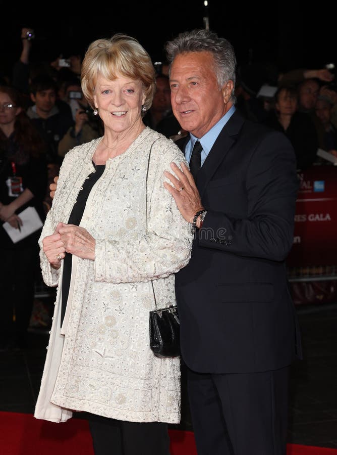 Dustin Hoffman, Dama Maggie Smith Foto editorial - Imagen de cuadrado ...