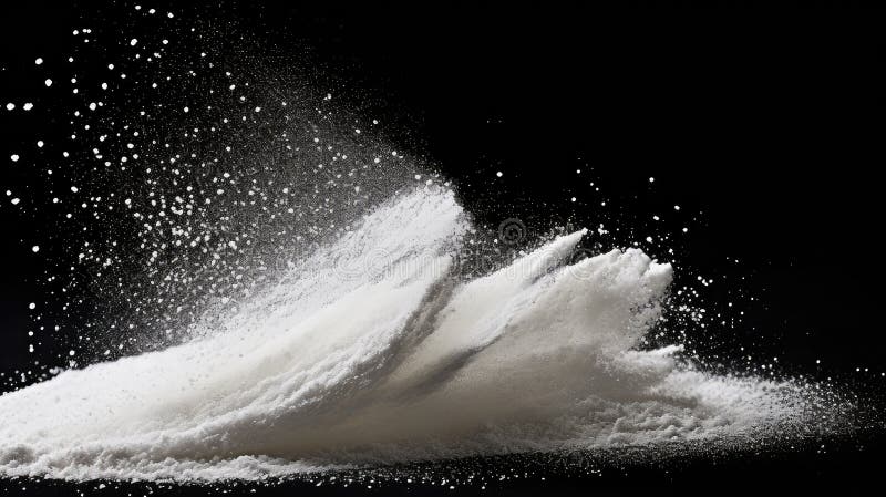 Dusting powder on black stock illustration. Illustration of surface ...