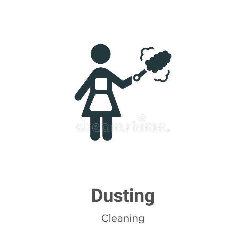 Dusting Icon In Filled Thin Line Outline And Stroke Style Vector