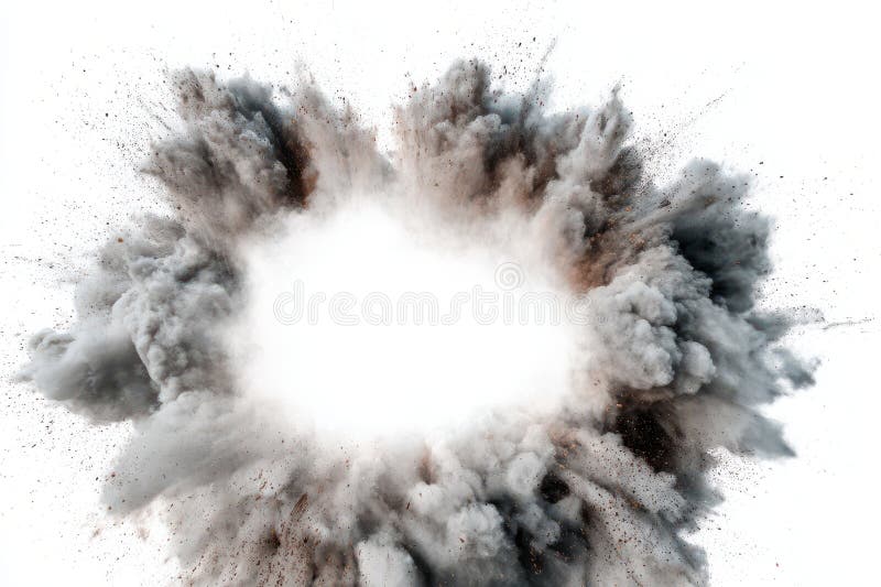Dusty Chalk Edge Explosion in Frame Shape Isolated on White Stock ...