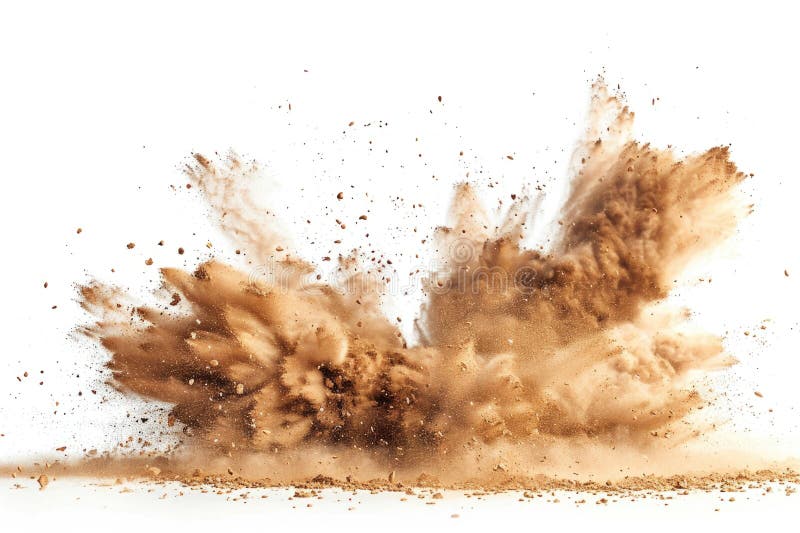 A Dusty Cloud Rises from the Earth S Surface, a Natural Phenomenon ...