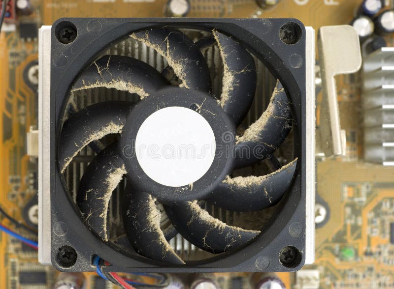 Dusty CPU fan stock photo. Image of component, unit, view - 22427788