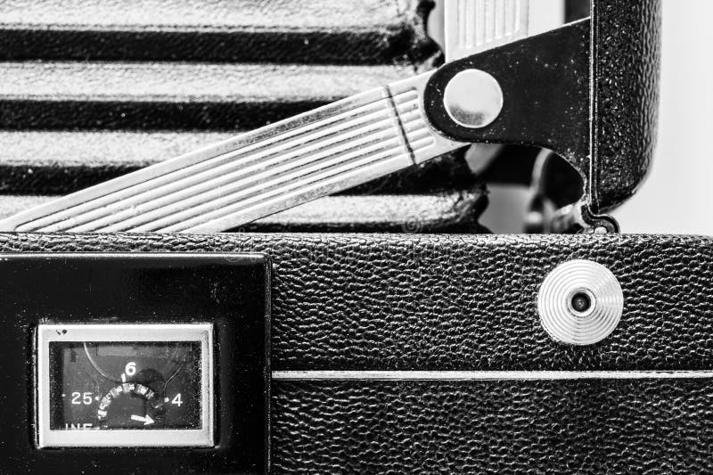 Dusty Detailed Black and White Image of Antique Film Camera Stock Image ...