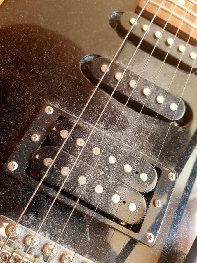 Dusty Electric Guitar Strings Stock Image - Image of dust, strings ...