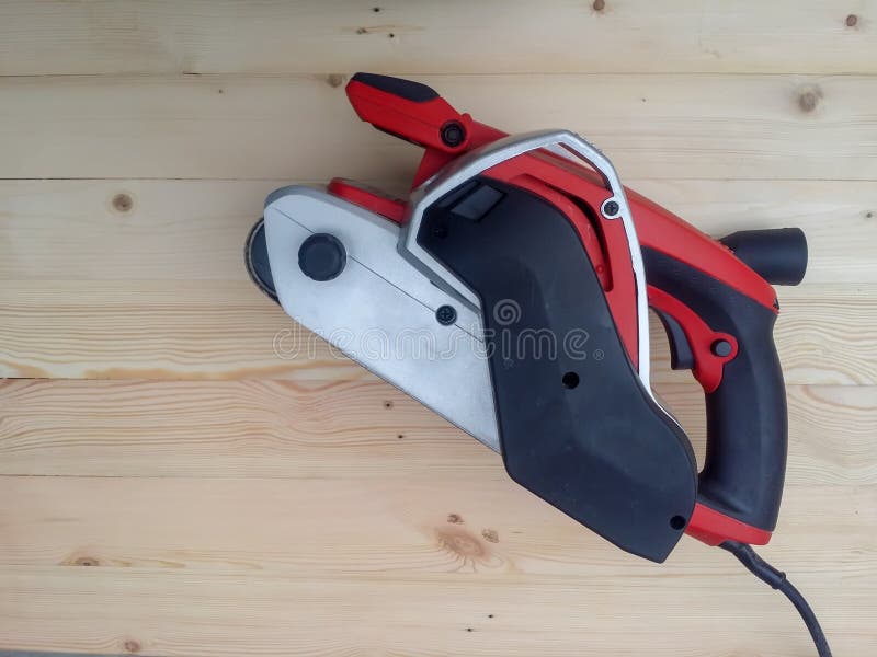 Dusty electric sander stock image. Image of lumber, carpenter - 130185035