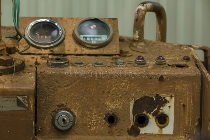 Dusty Engine Parts are Rusty. Stock Image - Image of cylinder, metallic ...