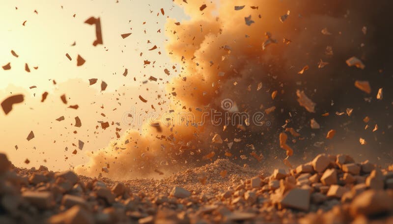 Dusty Explosion of Debris from a Collapsed Structure on a Construction ...