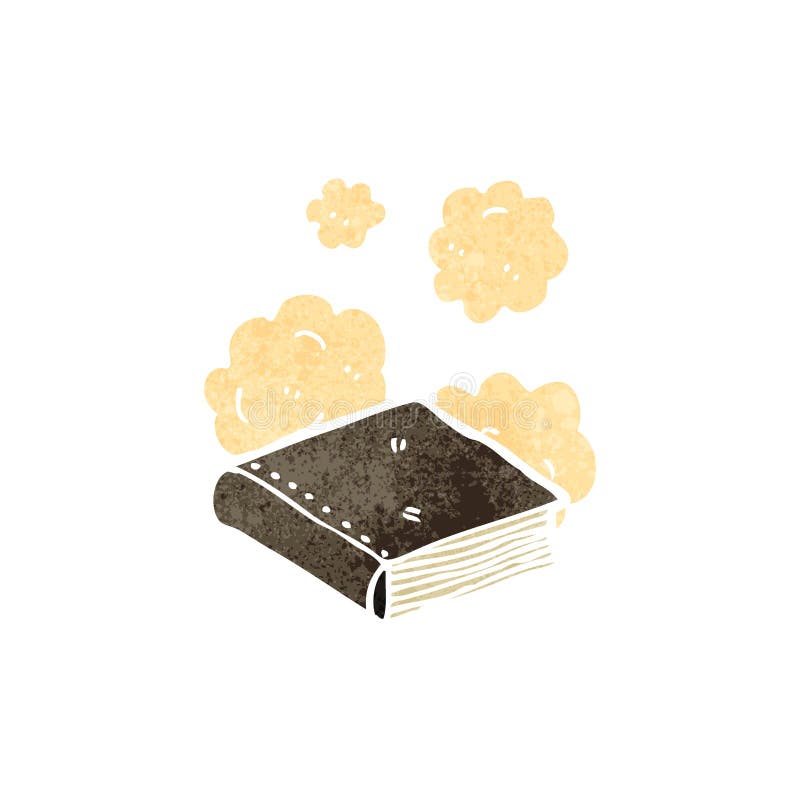 Dusty old book cartoon stock vector. Illustration of texture - 37574848