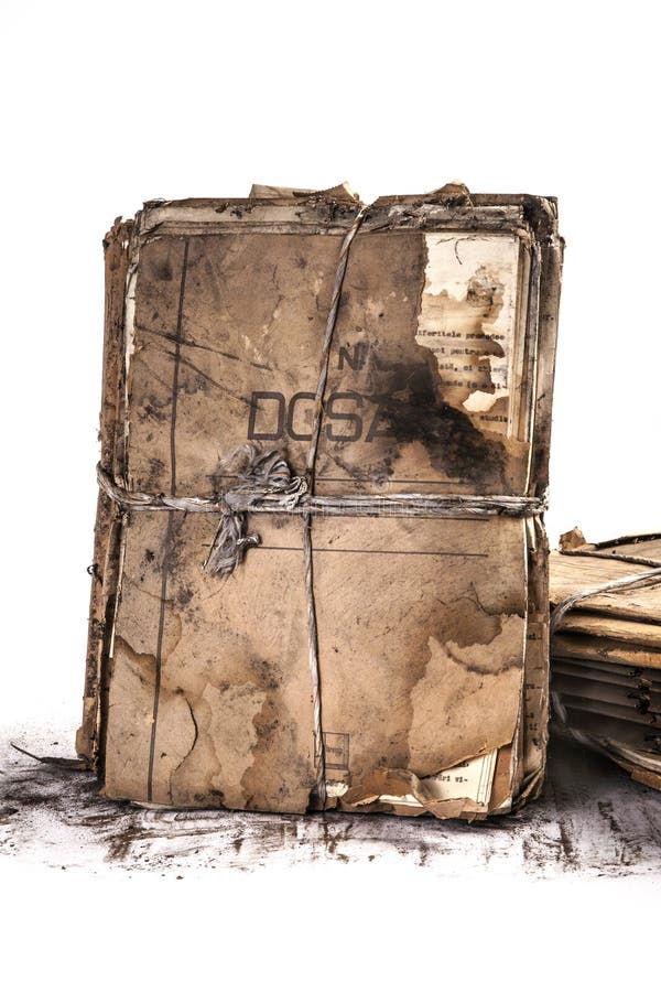 Stack of Open Old Files stock photo. Image of document - 48678516