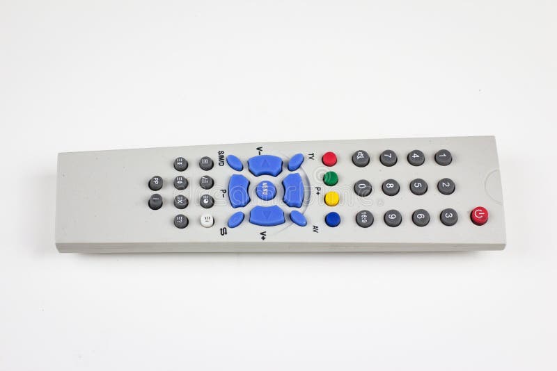 Dusty old simple TV remote stock photo. Image of infrared - 61502868