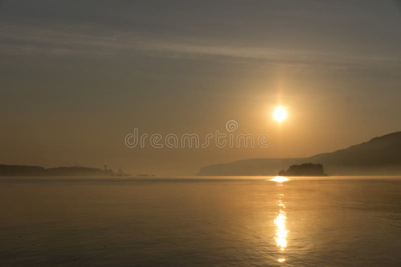Dusty Port of Loading stock image. Image of factory, ship - 69424893