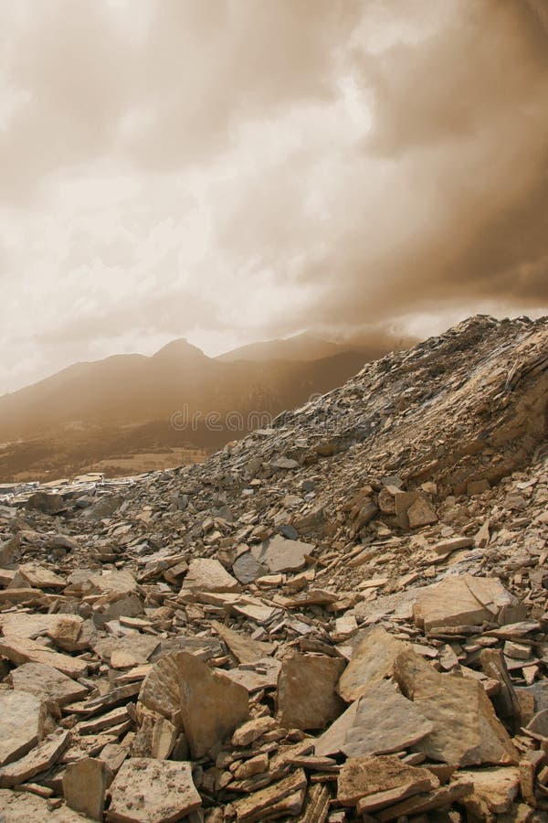 Dusty quarry stock image. Image of bleak, extracted, construction ...