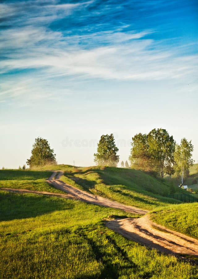 Dusty Road stock image. Image of dawn, path, road, season - 21155611