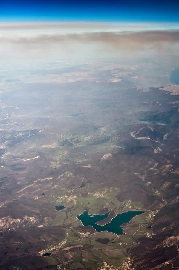 Dusty sky stock photo. Image of field, relief, land, reservoir - 15828804