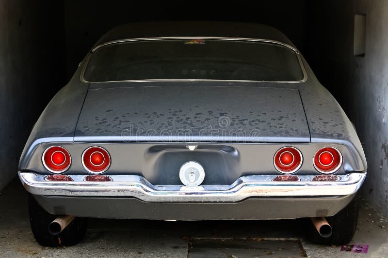 Dusty Sports Car in a Garage Stock Photo - Image of print, sell: 20466536