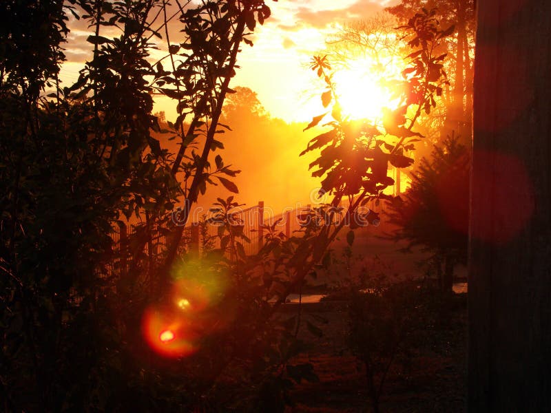 Dusty Sunset with Clear Sky Stock Image - Image of dusty, clear: 68820835