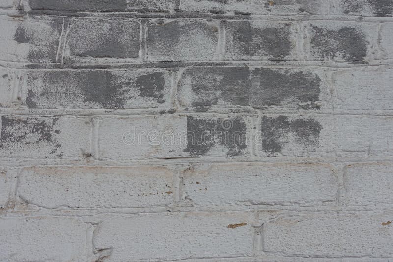 Dusty Surface of Old Whitewashed Grey Brick Wall Stock Image - Image of ...