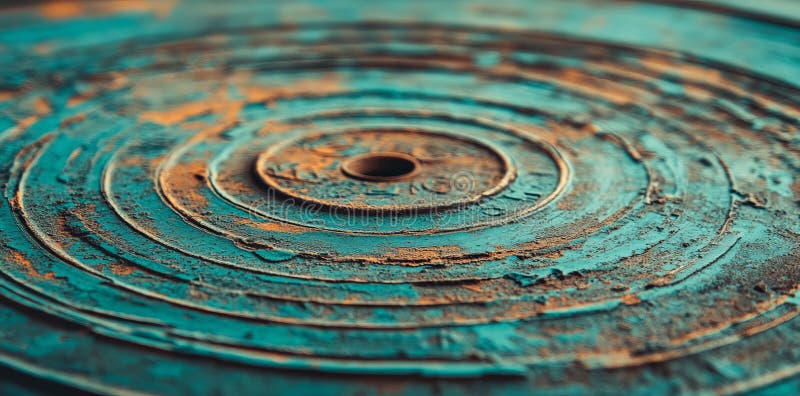Dusty Surfaces Featuring Concentric Circles Produce a Grunge Texture ...