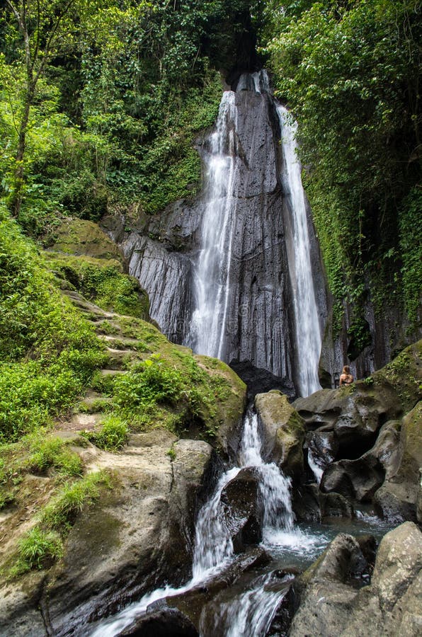 Dusun Kuning Waterfall in Bali Stock Photo - Image of bali, indonesia ...