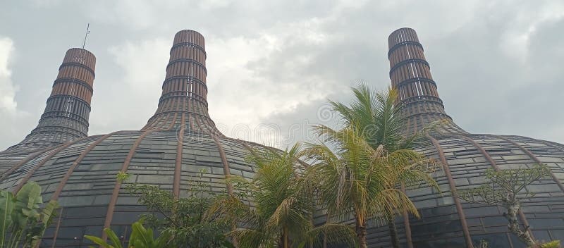 Dusun Semilir Buildings on the Evening Editorial Photography - Image of ...