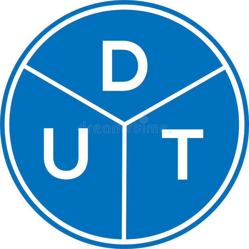 DUt Letter Logo Design on White Background. DUt Creative Circle Letter ...