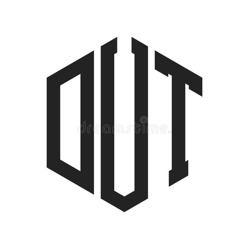 DUT Logo Design. Initial Letter DUT Monogram Logo Using Hexagon Shape ...